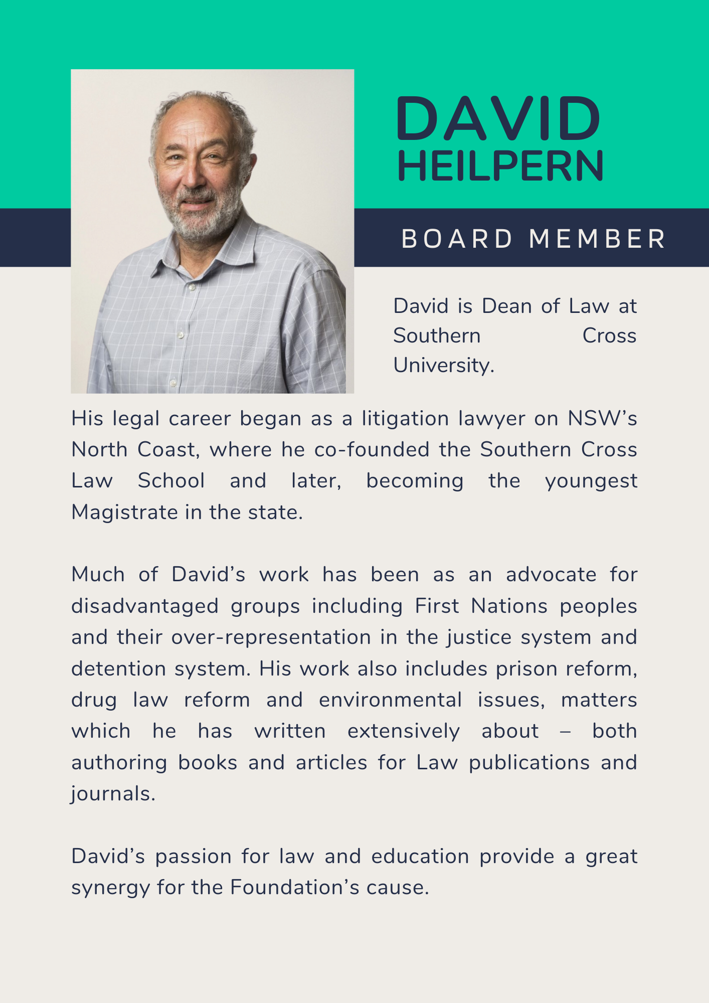 David Heilpern bio